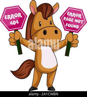 Web template with a horse. Vector Stock Vector Image & Art - Alamy