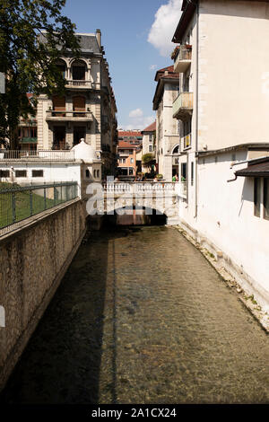 bridge at annecy Stock Photo - Alamy