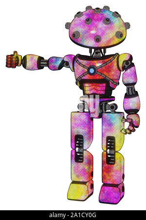 Cyborg containing elements: plughead dome design, heavy upper chest ...