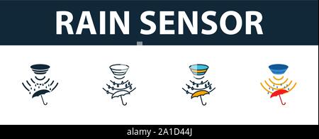 Humidity Sensor icon set. Premium symbol in different styles from ...