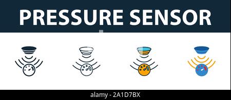 Water Sensor icon set. Premium symbol in different styles from sensors ...