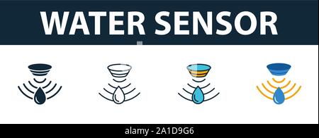 Humidity Sensor icon set. Premium symbol in different styles from ...