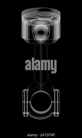 Engine piston x-ray, isolated Stock Photo - Alamy