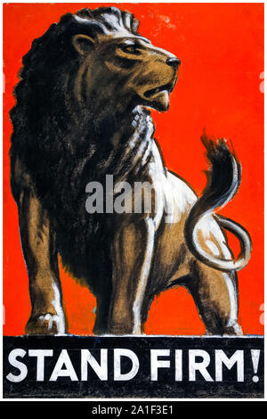 British, WW2 motivational poster, At War against the Axis (Flags of the ...