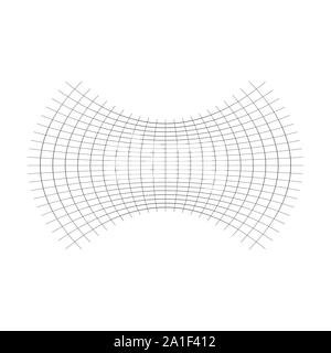 Geometric shape with oblate, squeeze, flattened effect. distorted ...