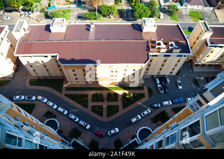 urban courtyard, high-rise building, top view Stock Photo: 215704172 ...