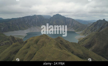 beautiful landscape at Mountain Pinatubo, Zambales, Philippines Stock ...