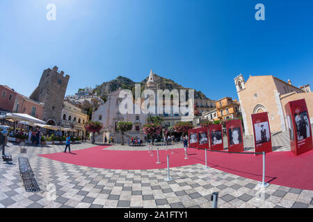 Taormina: Ancient theatre: Red carpet and second evening Taormina Film ...