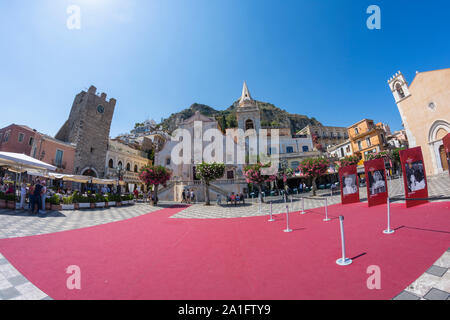 Taormina: Ancient theatre: Red carpet and second evening Taormina Film ...