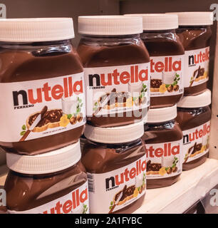 NUTELLA Jars, Hazelnut Spread with Cocoa. Nutella is a brand of ...