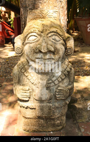 San Agustin, Colombia: A mysterious statue of a male person stands in ...