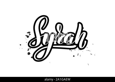 Menu hand written word isolated on white. Calligraphy lettering vector ...