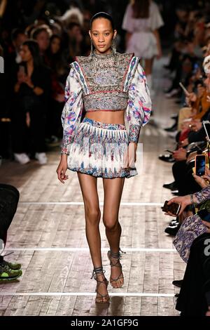 Paris, France. 26th Sep, 2019. ISABEL MARANT SS20 Runway during Paris ...