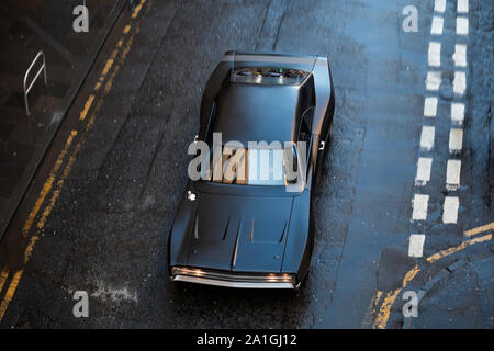 A Dodge Charger on the streets of Edinburgh during the filming of Fast ...