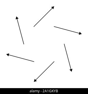 Circular arrows for cycle, repeat themes. Progress, process, procedure ...