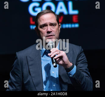 Cisco Chairman & CEO Chuck Robbins attends press conference for Global ...