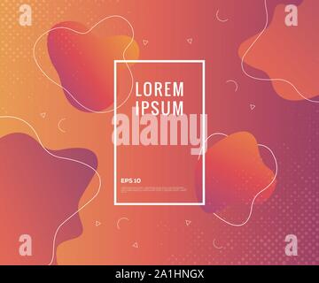 Colorful geometric background. Fluid shapes composition. Eps10 vector ...