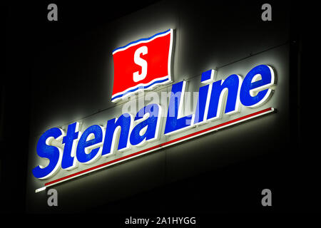 Stena Line logo seen in Gothenburg Stock Photo - Alamy