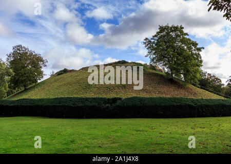 waytemore castle mound,market town centre of Bishops Stortford, on the ...