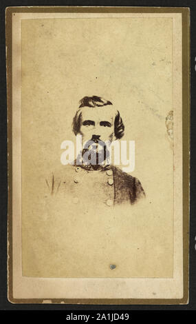 A half-length portrait of Nathan Bedford Forrest, a Confederate general ...