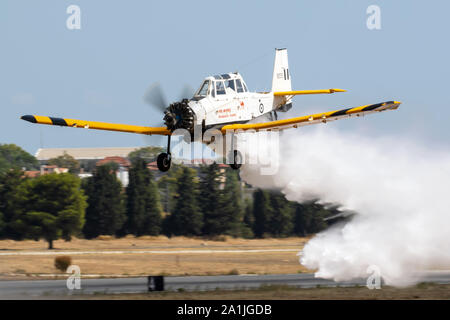 A Hellenic Air Force M18 Dromader firefighting aircraft captured in ...