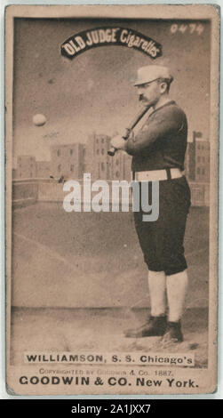 Ned Williamson, Chicago White Stockings, baseball card portrait Stock ...
