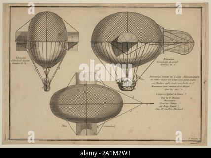 Elevations and plan of balloon Stock Photo - Alamy