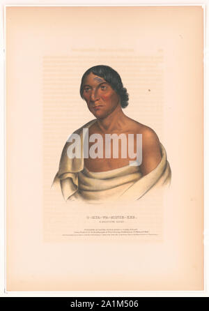 O-HYA-WA-MINCE-KEE, A CHIPPEWA CHIEF., from History of the Indian ...