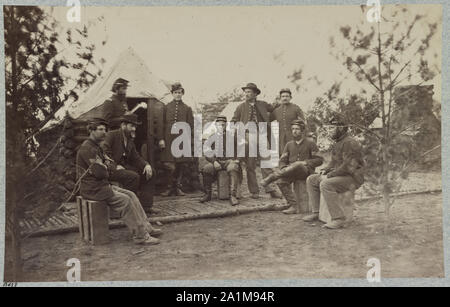 Officers and non-coms. of Co. (?), 119th Penn. Inf'y, Civil War ...