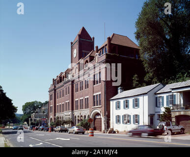 Old streetcar barn building in the Georgetown neighborhood of ...