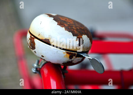 A closeup shot of a damaged and old bicycle on the ground Stock Photo ...