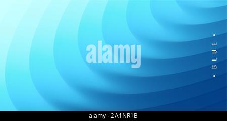 Abstract wavy wallpaper of the surface. Waved background. Cold colors ...