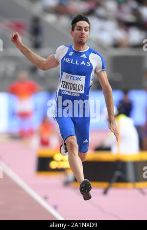 Miltiadis Tentoglu (Greece). Long Jump Men final. IAAF World Athletics ...