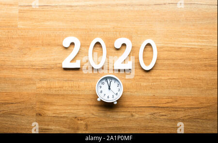 New year concepts 2020 countdown clock on blackboard Stock Photo ...