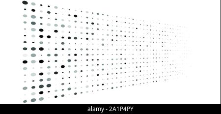 Random greyscale, grey dots, half-tone element. speckle, stipple ...