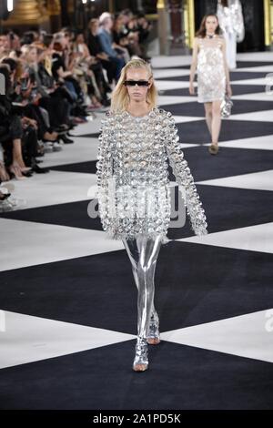 Paris, France. 27th Sep, 2019. BALMAIN SS20 Runway during Paris Fashion ...