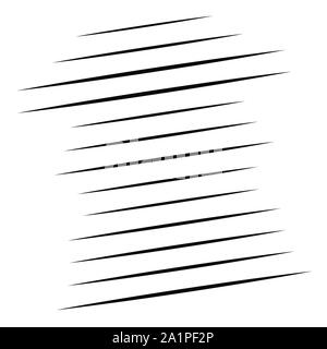 Halftone random horizontal straight parallel lines, stripes pattern and ...