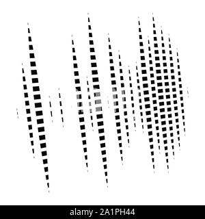 Dynamic lines pattern. Stripes half-tone element. Dashed, segments ...