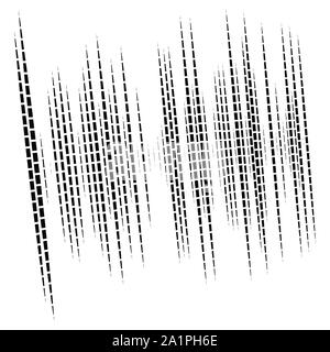 Dynamic lines pattern. Stripes half-tone element. Dashed, segments ...