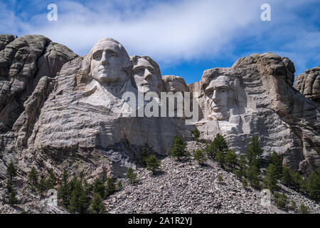 Mount Rushmore, part of Mount Rushmore National Memorial, is one of the ...