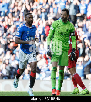 Aberdeen goalkeeper Joe Lewis during the Scottish Premiership match at ...