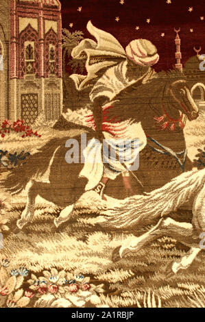 Tapestry, carpet, picture, Arab, Arabia, arabesque, prince, princess ...