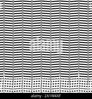 Interlace, interlocking lines. Curve, flex intersecting lines grid, mesh. Interweaved waving ...