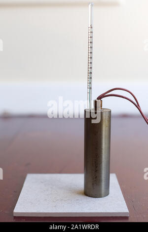 Specific Heat Capacity of steel Experiment Set up with insulation ...