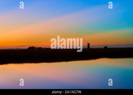 disused historic windmill at sunset Stock Photo - Alamy