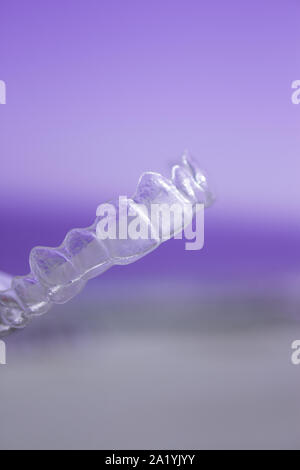 Teeth splint for correction of dental position Stock Photo - Alamy