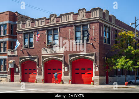 City of Chicago Fire Department station and crew in Chinatown Chicago ...
