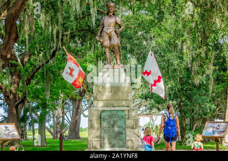 Juan Ponce de Leon Monument located in Gilchrest Park in Punta Gorda ...