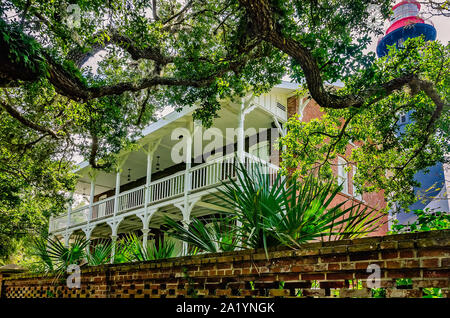 The home of St. Augustine Lighthouse keeper William Harn is pictured at ...