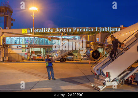Slovenia Ljubljana Brnik Airport Stock Photo - Alamy